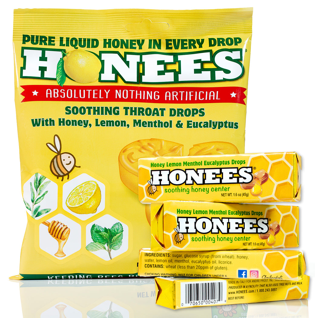HONEES Drops with Lemon, Menthol, Eucalyptus · Andre Prost, Inc.
